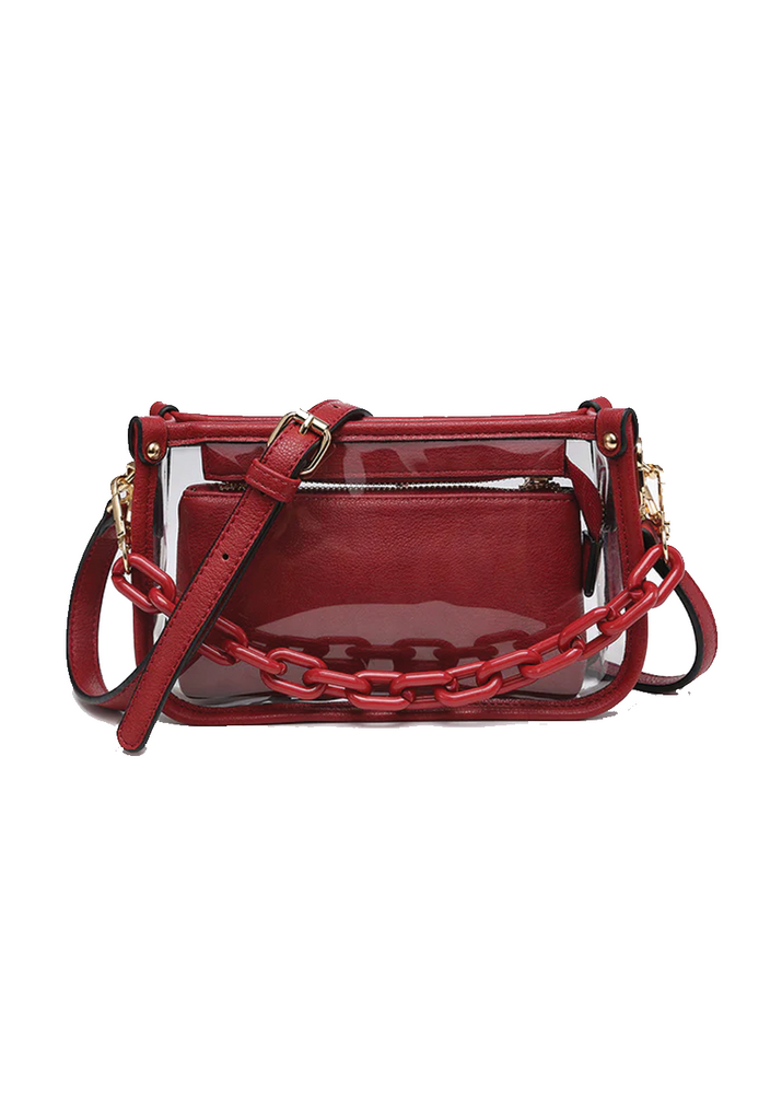 Jessica Clear Crossbody – Palmetto Twist